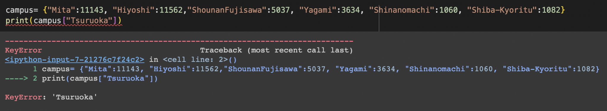 Pythonの代表的なエラーとその対処方法 – 情報基礎質問セッション